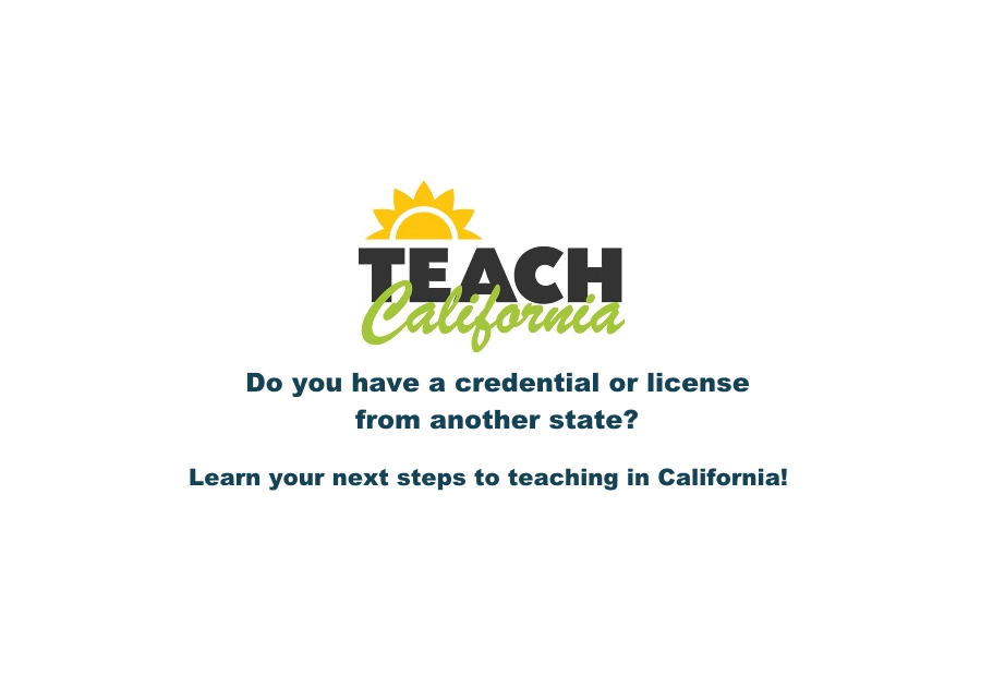 Credential/License From Another State — Goal Assessment | TEACH California